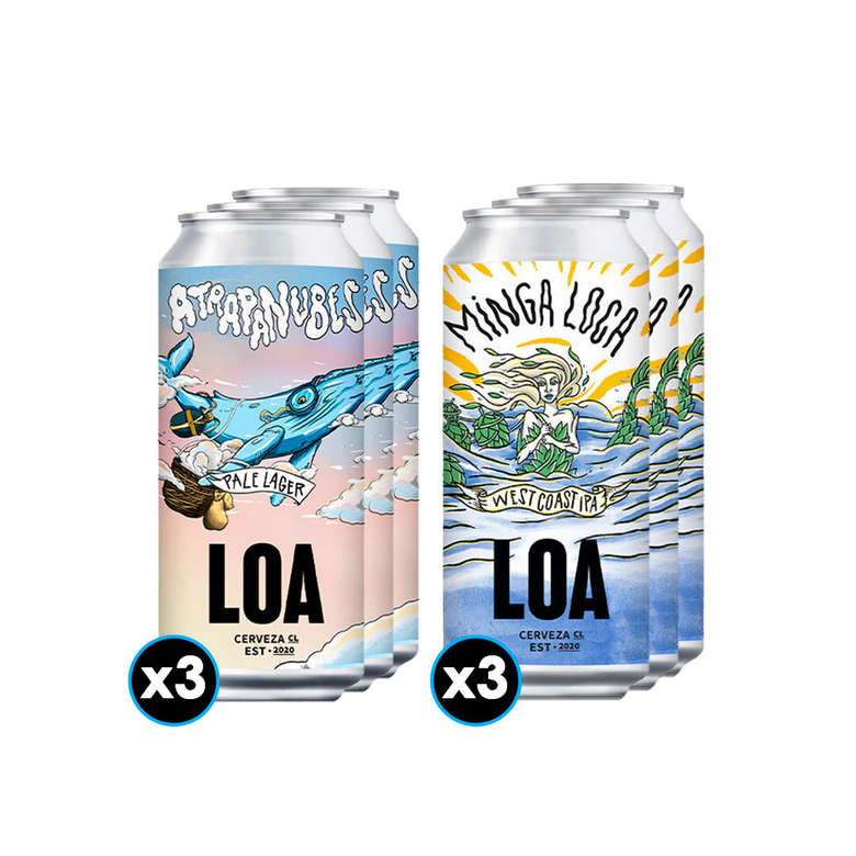 PACK LOA N°4: 6x Variedades Craft Cervecería Loa