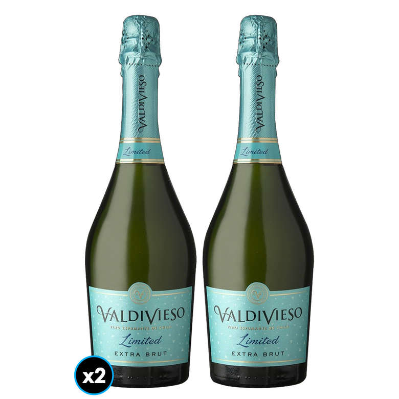Booz.cl: DÚO VALDIVIESO N°6: 2x Espumante Valdivieso Limited Extra Brut 750cc