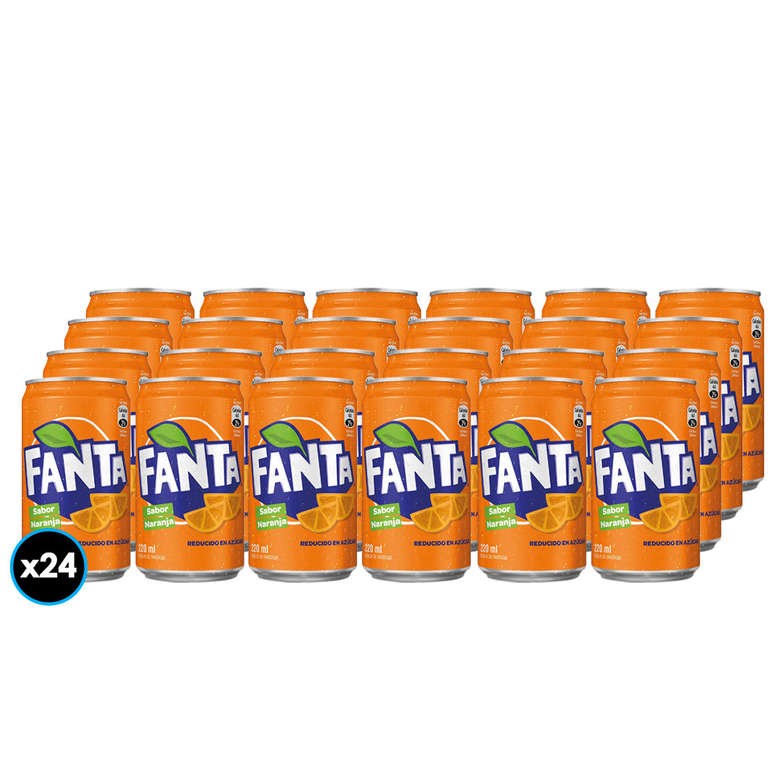 Booz.cl: 24x Bebida Fanta Sin Azúcar Lata 220cc