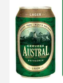 Cerveza Austral Lager Lata 350cc