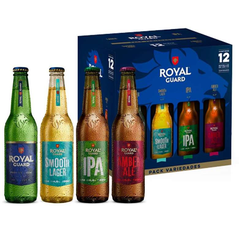 Booz.cl: KIT ROYAL CAJA MIXTA: 12x Cervezas Mixtas Royal Guard