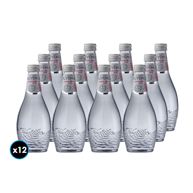 Booz.cl: 12x Agua Mineral Puyehue Sin Gas Botella Vidrio 330cc
