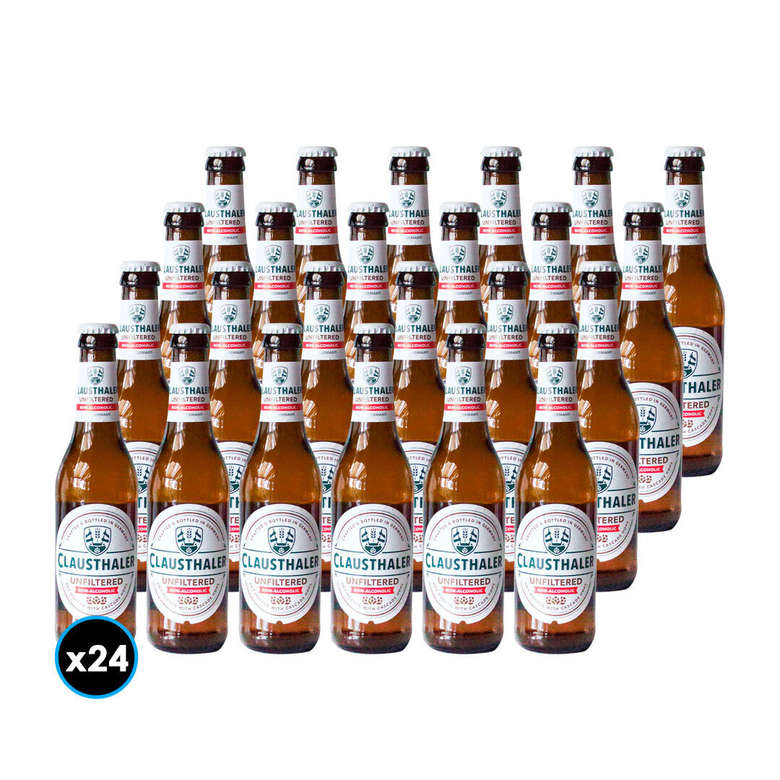 Booz.cl: 24x Cervezas Clausthaler Sin Alcohol Sin Filtrar en Botella 330cc