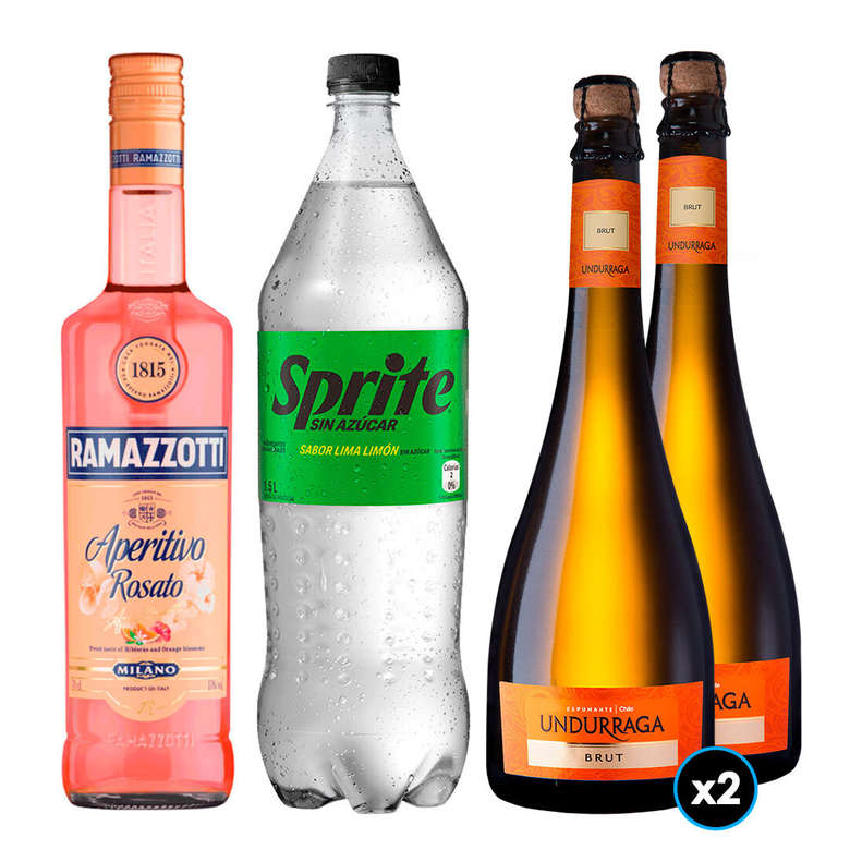 Booz.cl: PACK SPRITZ PERFECTO N°4: 1x Licor Aperitivo Ramazzotti Rosato ...