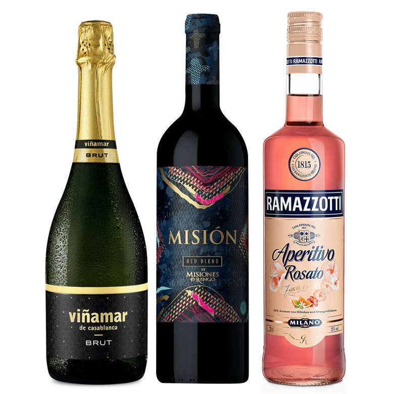 Booz.cl: Licor Aperitivo Ramazzotti + Vino Misión Red Blend + Espumante ...