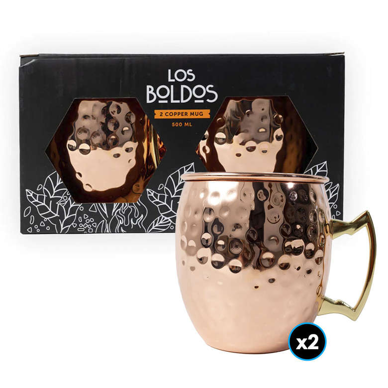Booz.cl: Set 2 Mugs Cobre Los Boldos