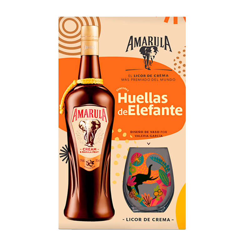 Booz.cl: PACK AMARULA: Licor Amarula 750cc + Vaso
