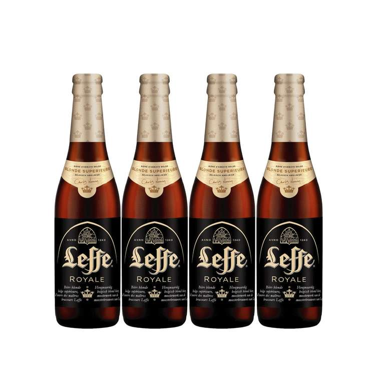 4x Cerveza Leffe Royale Whitbread en Botellas 330cc