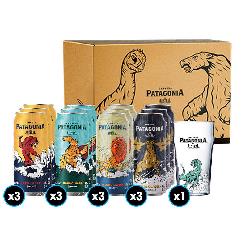 Booz.cl: KIT PATAGONIA N°9: Cerveza Austral Hoppy + Red + Black + Blond