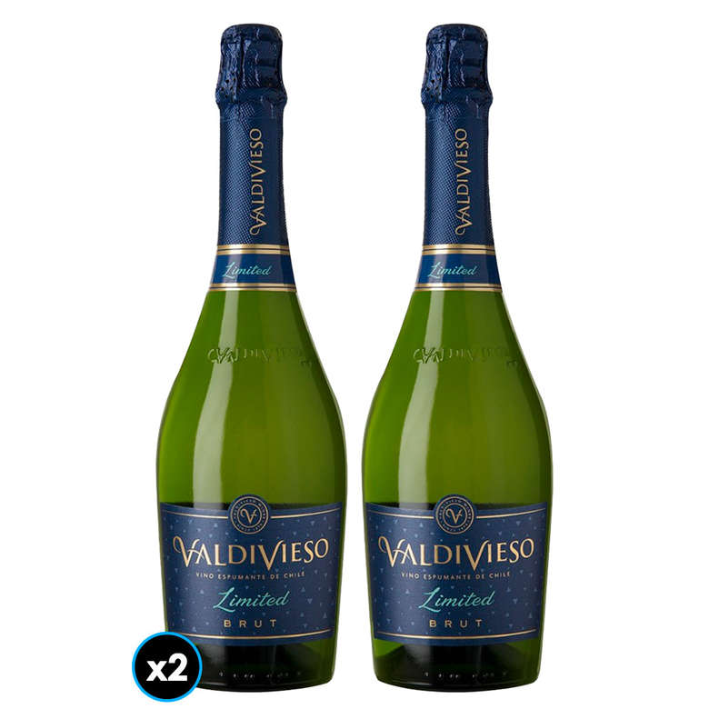 Booz.cl: DÚO VALDIVIESO N°3: 2x Espumante Valdivieso Limited Brut 750cc
