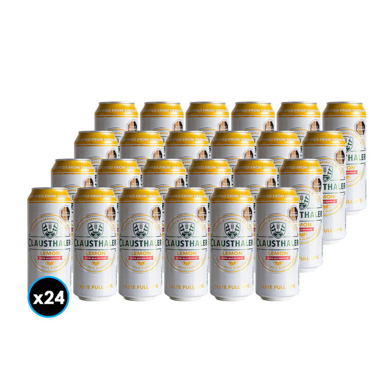 Booz.cl: 24x Cervezas Clausthaler Sin Alcohol Limón en Lata 500cc