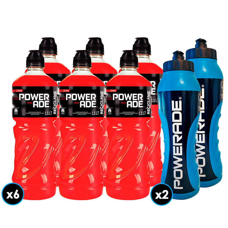 Booz.cl: PACK POWER N°4: 6x Bebida Isotónica Powerade Rojo 1.1 Litros ...