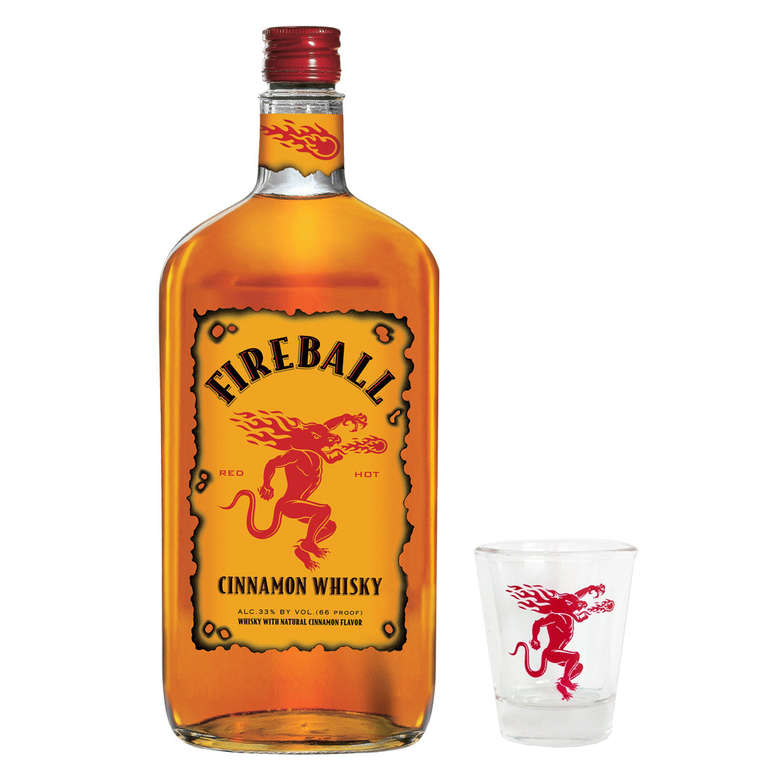 Booz.cl: PACK FIREBALL N°1: 1x Whiskey Fireball de Canela 750cc 33º alc ...