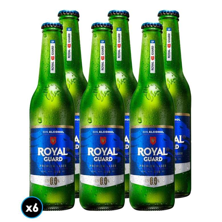 Booz.cl: 6x Cervezas Royal Guard Cero Botella 355cc