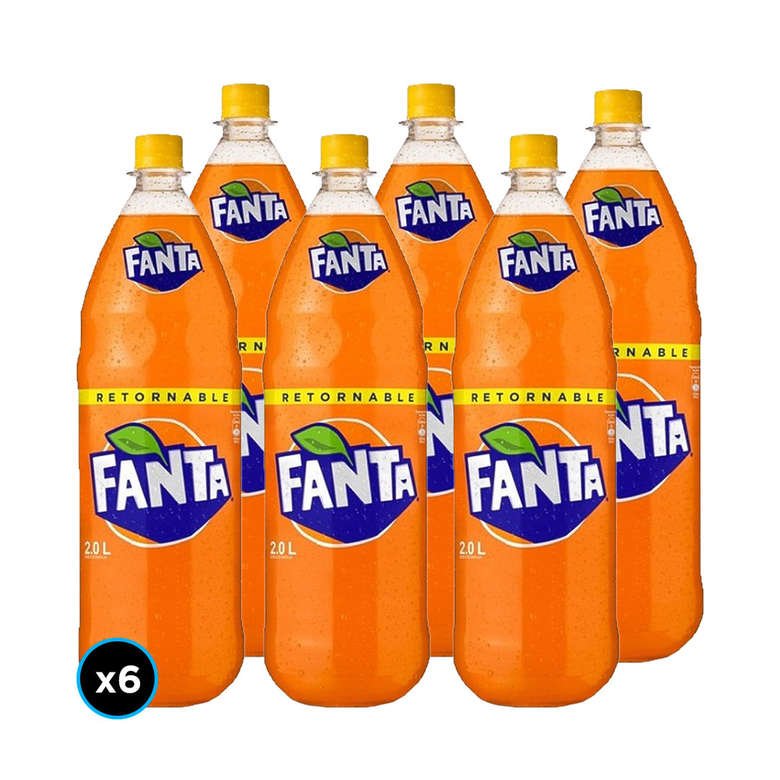 Booz.cl: CAJA FANTA RETORNABLE 2LT: 6x Bebida Starter Kit Fanta ...