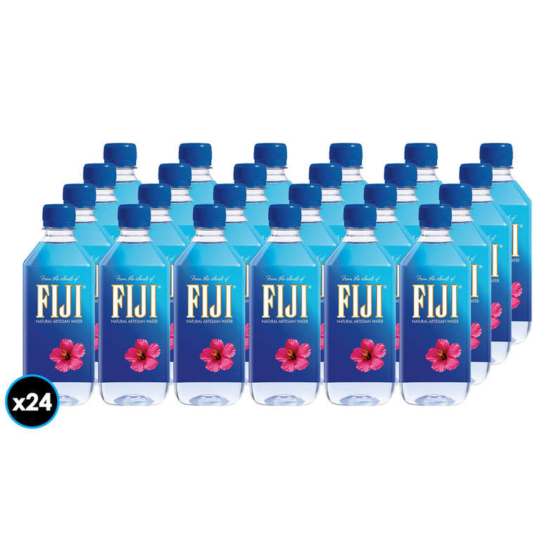 CAJA FIJI WATER 500cc: 24x Agua Premium Fiji Water 500cc