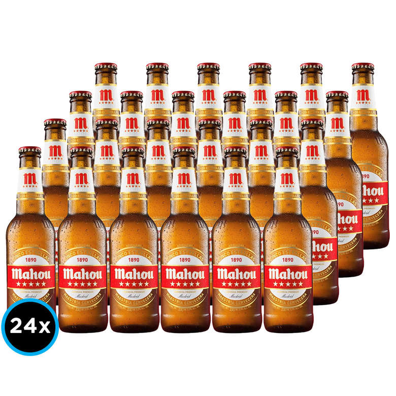 Booz.cl: 24x Cervezas Mahou 5 Estrellas en Botella 330cc
