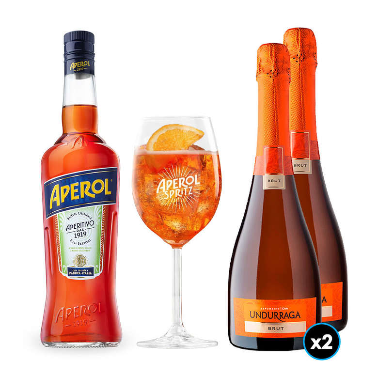 Booz.cl: PACK APEROL - UNDURRAGA: Licor Aperitivo Aperol 750cc + 2x ...