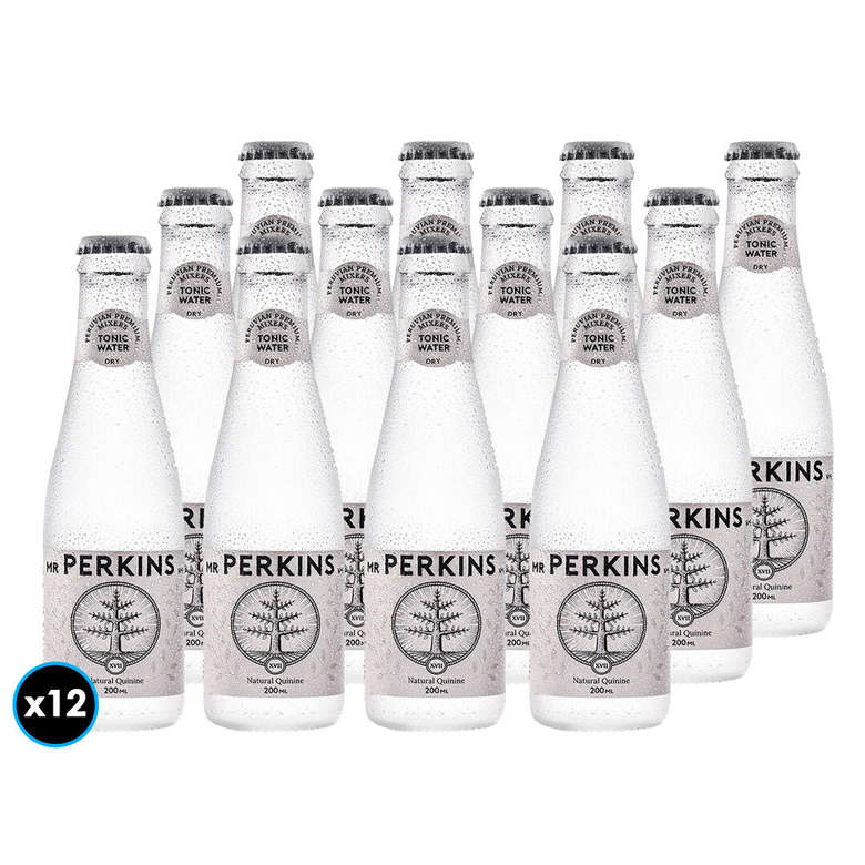 Booz.cl: 12x Bebida Premium Mr Perkins Tónica Dry 200cc