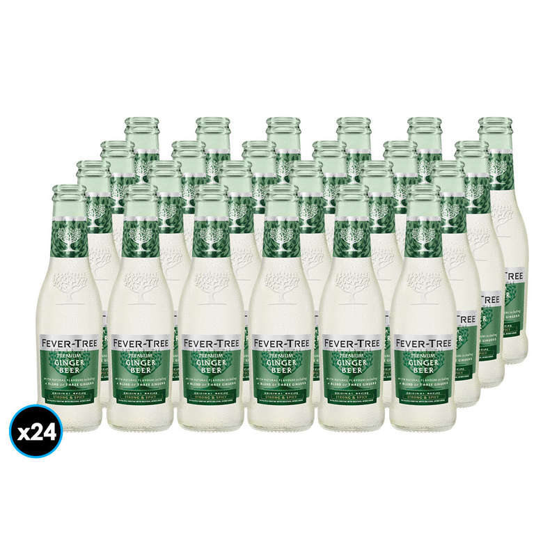 Booz.cl: 24x Bebida Premium Fever Tree Ginger Beer 200cc