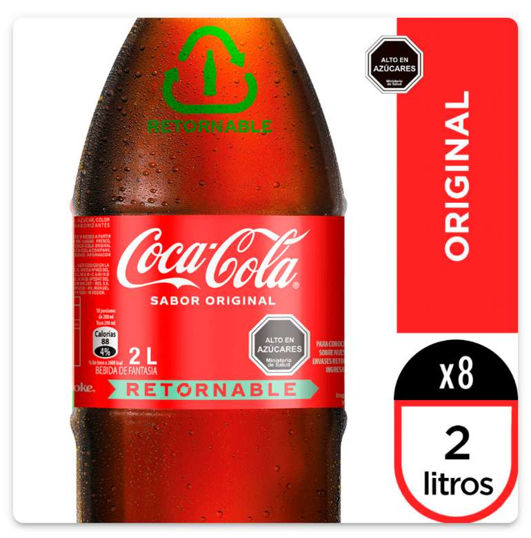 Booz.cl: Envase Bebida Coca-Cola Regular Retornable 2 Litros Booz.cl: Envase Bebida Coca-Cola Regular Retornable 2 Litros