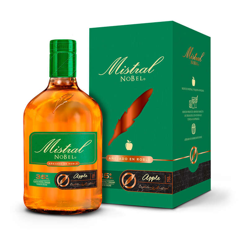 Booz.cl: Pisco Mistral Nobel Apple 750cc