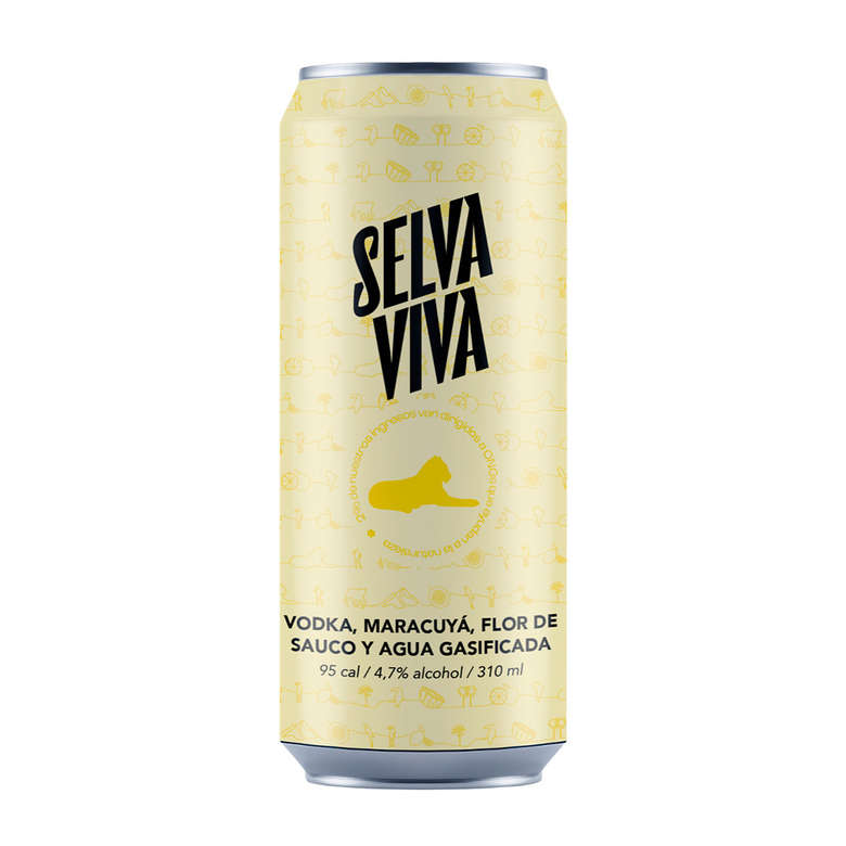 Booz.cl: Bebida Premium Selva Viva Vodka Maracuyá Flor de Sauco 310cc