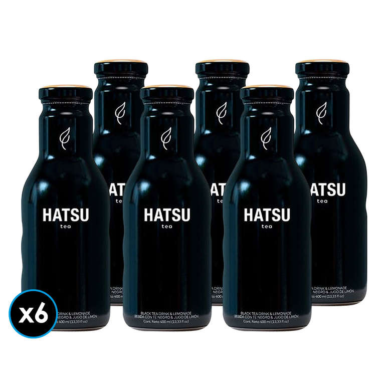 Booz.cl: 6x Té Hatsu Negro Limonada 400cc