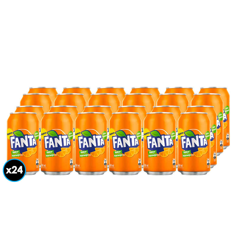Booz.cl: 24x Bebida Fanta Lata 350cc