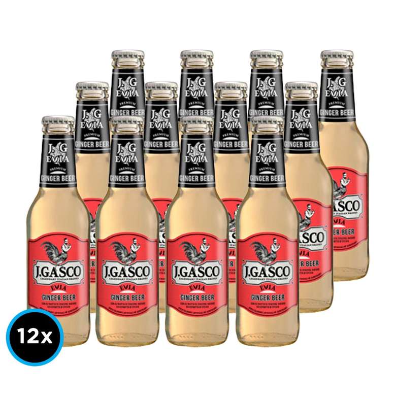Booz.cl: 12x Bebida Premium Gasco Ginger Beer Light 200cc