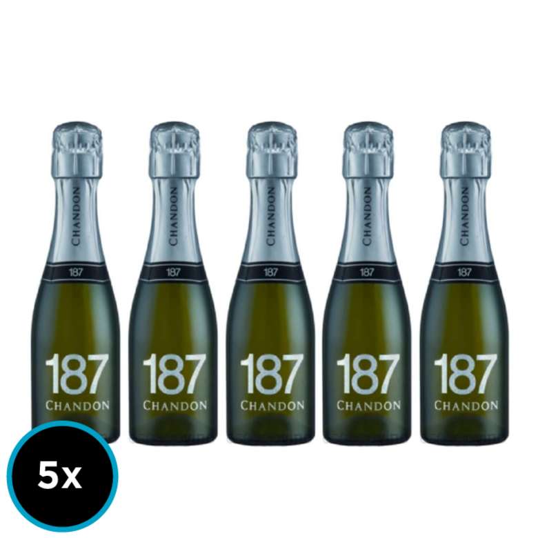 Booz.cl: 5x Espumante Chandon Brut 187cc
