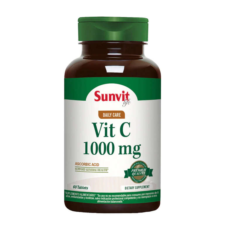 Booz.cl: Suplemento Sunvit Vitamina C 1000mg (60 tabletas)