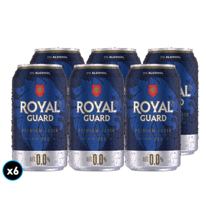Booz.cl: 6x Cervezas Royal Guard Cero Lata 350cc