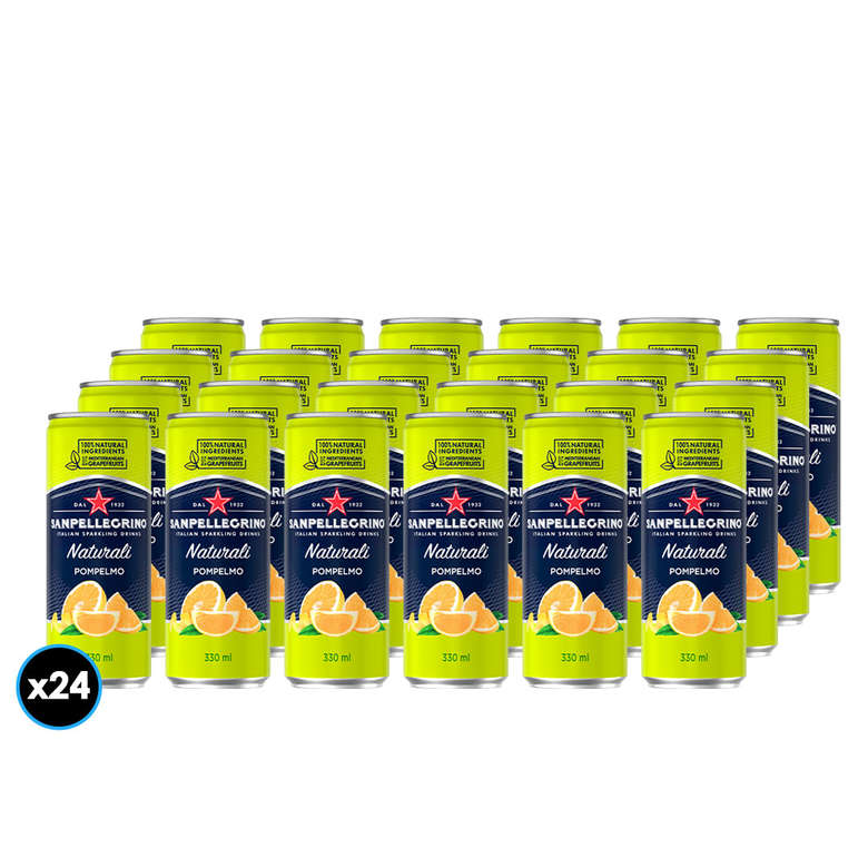 Booz.cl: 24x Agua San Pellegrino Pompelmo Lata 330cc
