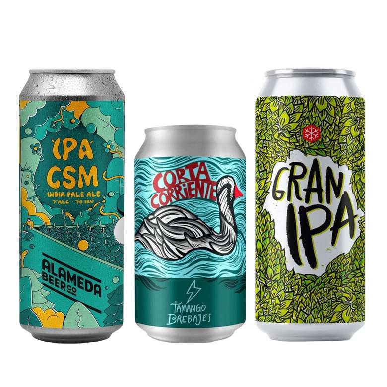 CRAFT BEER PACK IPA Nº1: 3x Variedades Cervezas IPA Artesanales Chilenas
