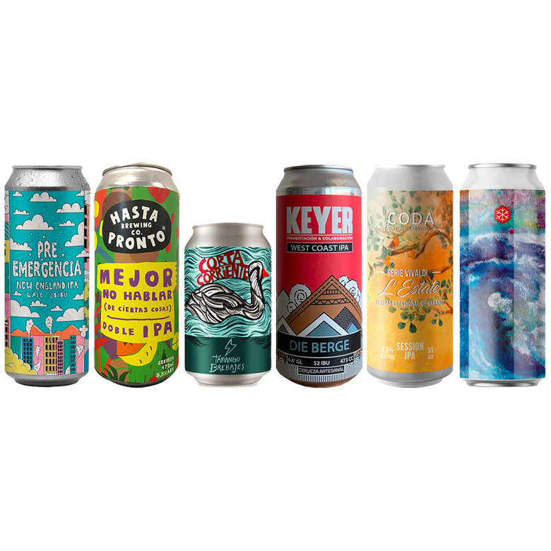 BOOZ BEER CHOICE PACK (IPA) Nº2: 6x Cervezas Imperdibles Variedad IPA
