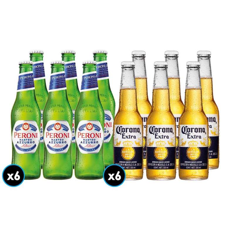 Booz.cl: PACK PERONI - CORONA: 6x Cerveza Peroni Nastro Azzurro Botella ...