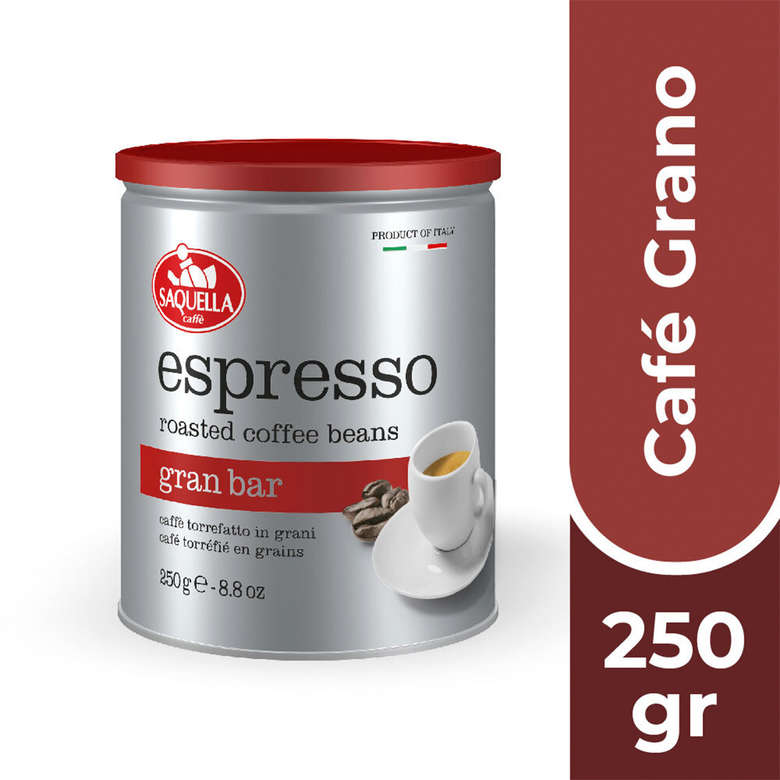 Booz.cl: Café en Grano Saquella Espresso Gran Bar Lata 250 gr