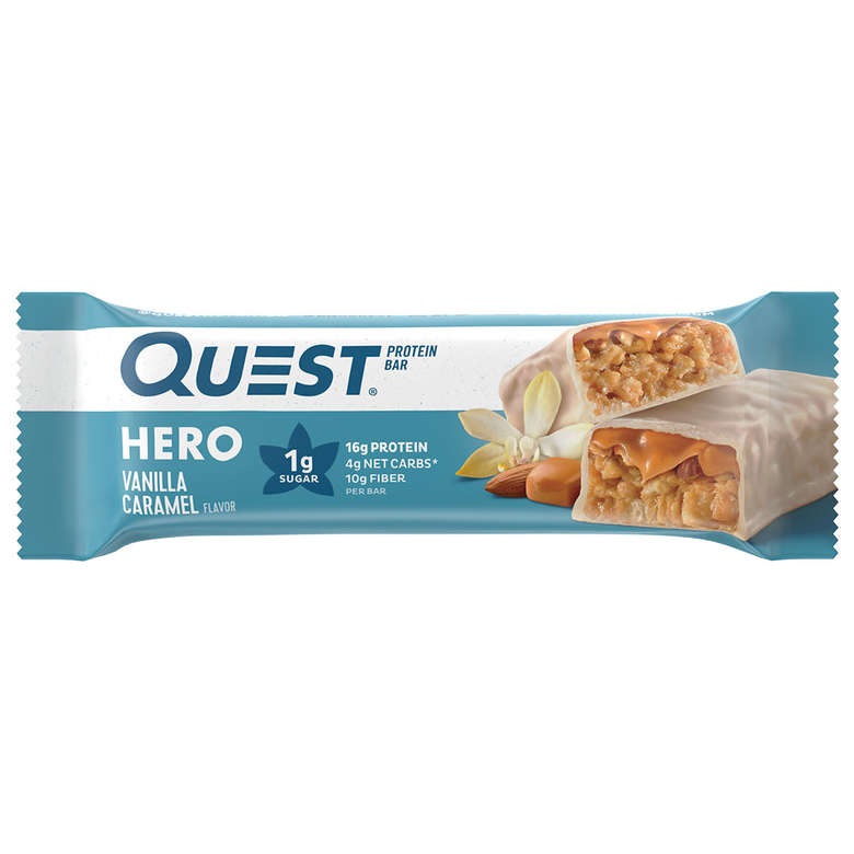 Barra Proteína Quest Hero Vainilla Caramel 60 grs.