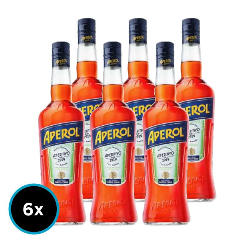 Booz.cl: CAJA APEROL: 6x Licor Aperitivo Aperol 750cc