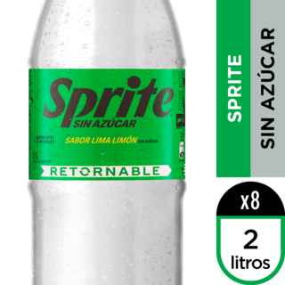 Bebida Starter Kit Sprite Sin Azúcar Retornable 2 Litros
