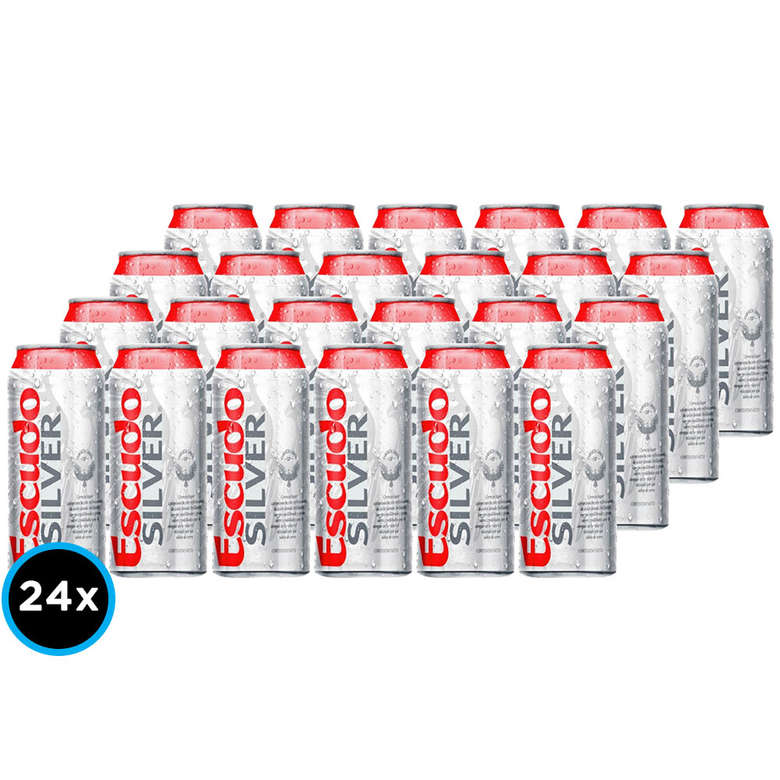 Booz.cl: 24x Cervezas Escudo Silver en Lata 470cc