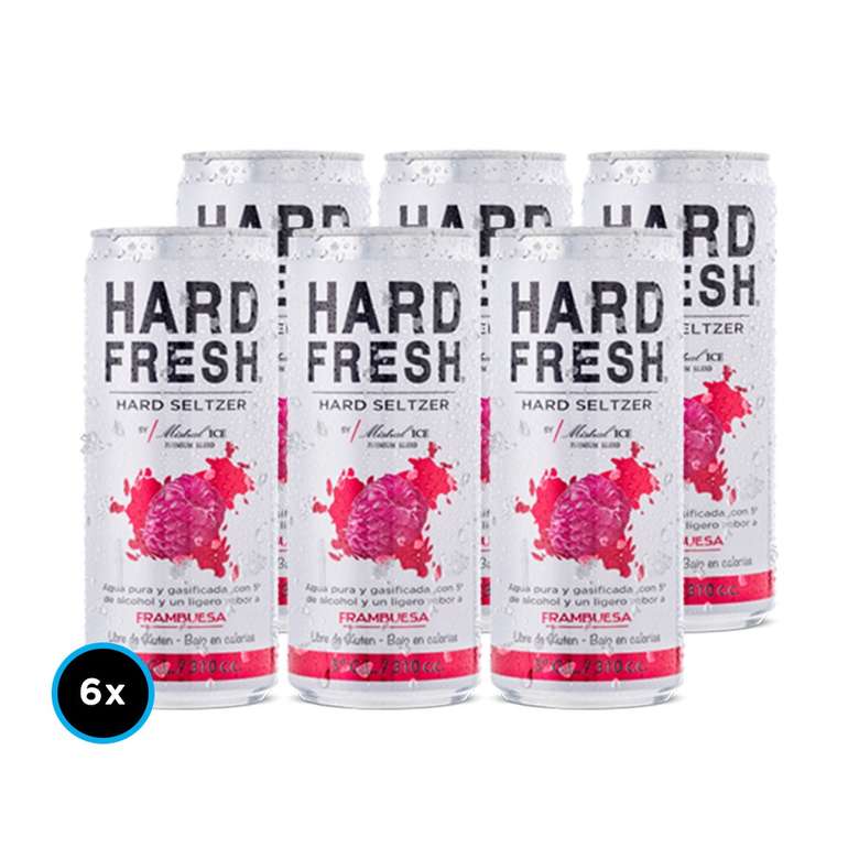 Booz.cl: 6x Hard Fresh Frambuesa 310cc